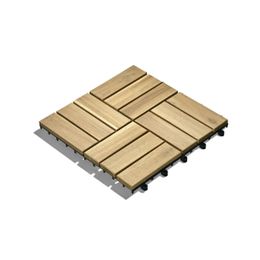 Tchibo - 10 Holzfliesen - beige