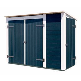 Weka Multibox mit seperatem Ordnungs-Schrank - 205x87x152cm - anthrazit -