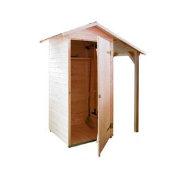 Weka Garten- und Terassenschrank mit Anbaudach - 162x105x196cm - grau -
