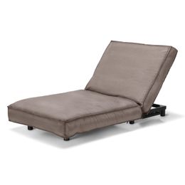 Tchibo - Premium-Liege mit verstellbarem Kopfteil und Sunbrella -Stoff - 195x90x49cm - schwarz -