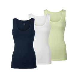 Tchibo - 3 Tops - Damen - Gr. S - dunkelblau