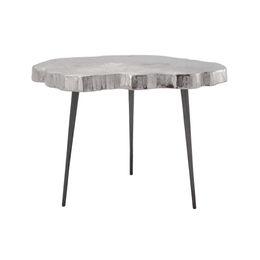 Kayoom-Beistelltisch &raquo;Wood Art 225&laquo; silberfarben - 56x65x50cm - silber -