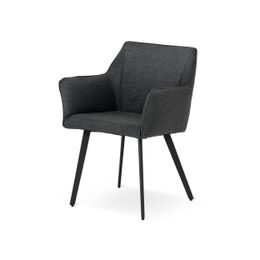 Tchibo - Dining-Sessel mit Quick-Dry-Foam und Outdoor-Tex-Bezug - 60x60,5x83cm - anthrazit -