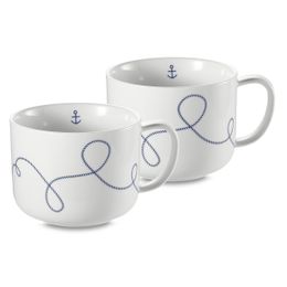 Tchibo - 2 XL-Trinkbecher - wei&szlig;