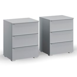 Rauch Nachttisch-Set &raquo;Monostar&laquo; - 47x42x62cm - grau -