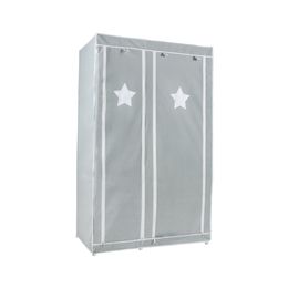 Roba Textil-Kleiderschrank XL - 110x45x175cm - hellgrau -