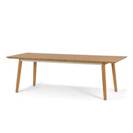 Tchibo - Ausziehtisch aus hochwertigem Teak-Holz - 200x100x77cm - naturfarben -