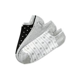 Tchibo - 3 Paar Sneakersocken - Damen - Gr. 35-38 - silber