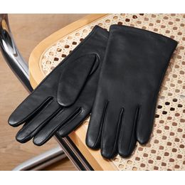 Tchibo - Lederhandschuhe - Damen - Gr. 7 - schwarz