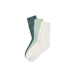 Tchibo - 3 Paar Socken - Damen - Gr. 35-38 - dunkelgr&uuml;n