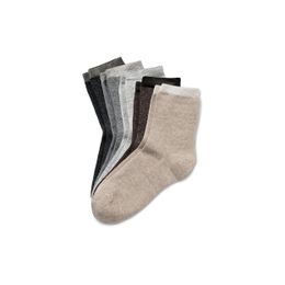 Tchibo - 5 Paar Socken mit Glanzb&uuml;ndchen - Damen - Gr. 39-42 - wei&szlig;