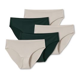 Tchibo - 5 Magic-Cut-Slips - Damen - Gr. L - dunkelgr&uuml;n