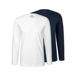 Tchibo - 2 Langarmshirts - Herren - Gr. XXL - dunkelblau