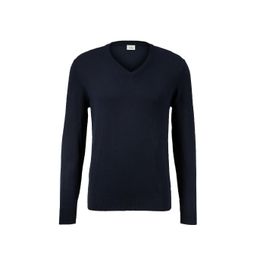 Tchibo - Pullover mit V-Ausschnitt - Herren - Gr. M - dunkelblau