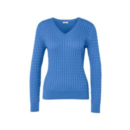 Tchibo - Zopfstrickpullover - Damen - Gr. XL - blau