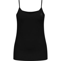 Odlo Merino 160 BL Top V-Neck Singlet Bekleidung Damen schwarz L