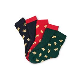 Tchibo - 5 Paar Socken - Damen - Gr. 35-38 - dunkelblau
