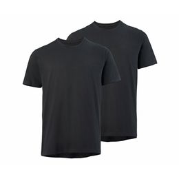 Tchibo - 2 T-Shirts mit Rundhalsausschnitt - Herren - Gr. L - schwarz