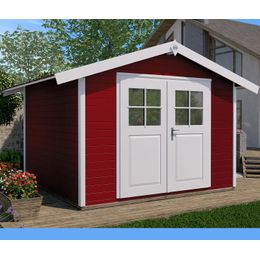 Weka-Gartenhaus - 285x274x237cm - wei&szlig; -
