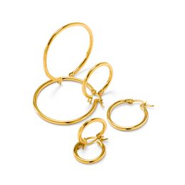 Tchibo - 3er-Set Creolen - gold