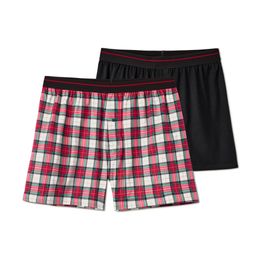 Tchibo - 2 Jersey-Boxershorts - Herren - Gr. Xl/7 - anthrazit/kariert