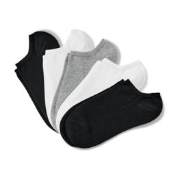 Tchibo - 5 Paar Sneakersocken - Damen - Gr. 35-38 - schwarz