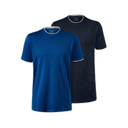 Tchibo - 2 T-Shirts mit Rundhalsausschnitt - Herren - Gr. M - dunkelblau