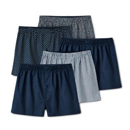 Tchibo - 5 Web-Boxershorts - Herren - Gr. L/6 - dunkelblau/gestreift