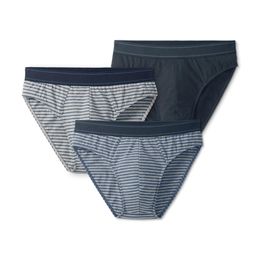 Tchibo - 3 Slips - Herren - Gr. M/5 - dunkelblau/gestreift