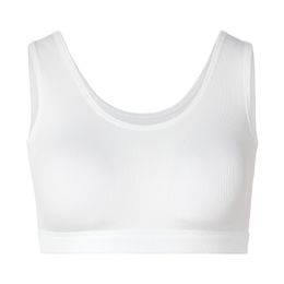 Tchibo - Bustier aus Rippe - Damen - Gr. S - wei&szlig;