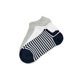 Tchibo - 3 Paar Sneakersocken - Damen - Gr. 35-38 - dunkelblau