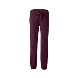 Tchibo - Jersey-Relaxhose - Damen - Gr. XL - bordeaux/print