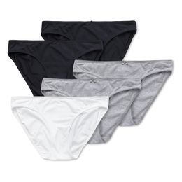 Tchibo - 5 Slips - Damen - Gr. L - schwarz