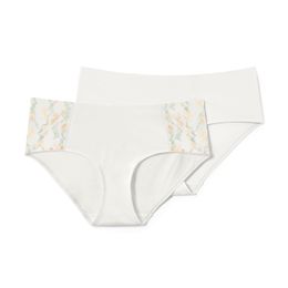 Tchibo - 2 Pantys - Damen - Gr. S - wei&szlig;
