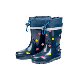 Tchibo - Kinder-Regenstiefel - Gr. 28-29 - dunkelblau/gepunktet