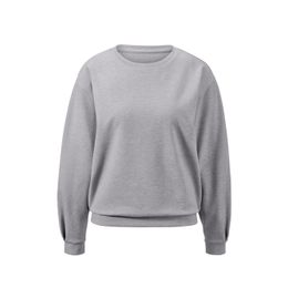 Tchibo - Sweatshirt mit Ballon&auml;rmeln - Damen - Gr. S - grau