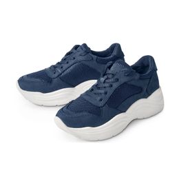 Tchibo - Leder-Sneaker - Damen - Gr. 40 - dunkelblau