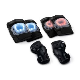 Hudora LED-Protektoren-Set - Gr. M - schwarz