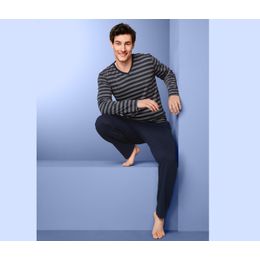 Tchibo - Pyjama - Herren - Gr. XL - bordeaux/gestreift