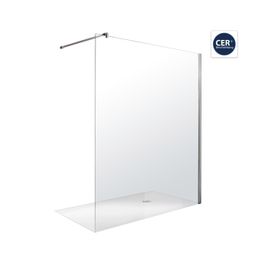 Breuer -Dusche &raquo;Entra&laquo; &ndash; Duschwand - Gr. 1,20 - silber