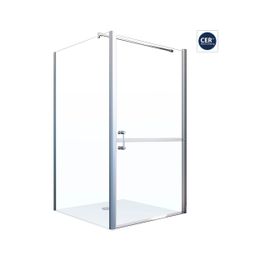 Breuer Dusche &raquo;Elana 6&laquo; - 90x90x200cm - silber -