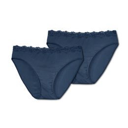 Tchibo - 2 Slips - Damen - Gr. M - blau