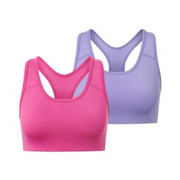 Tchibo - 2 Sport-Bustiers - Damen - Gr. M - pink