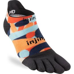 injinji Run Lightweight No-Show Artist Designed Bekleidung Herren bunt S