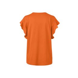 Tchibo - Shirt mit Volant - Damen - Gr. XL - orange