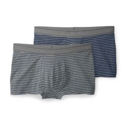 Tchibo - 2 Slipboxer - Herren - Gr. M/5 - blau/gestreift