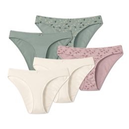 Tchibo - 5 Slips - Damen - Gr. XL - wei&szlig;
