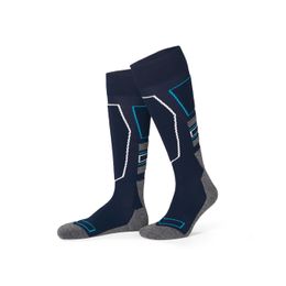 Tchibo - Thermo-Skisocken mit Wolle - Unisex - Gr. 43-46 - dunkelblau