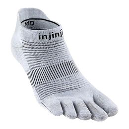 injinji Run Lightweight No-Show Bekleidung Unisex grau XL