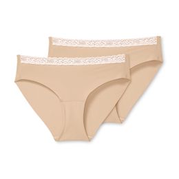 Tchibo - 2 Slips &raquo;Magic Cut&laquo; - Damen - Gr. M - beige